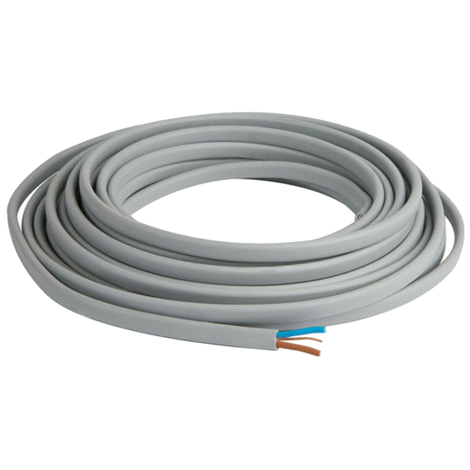 Grey Twin & Earth Electrical Wiring Cable Reel - Green Box Wholesale