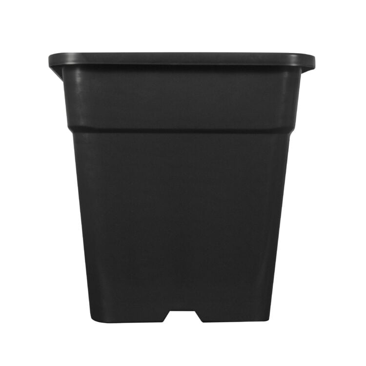 Square Black Plastic Plant Pots - Green Box Wholesale