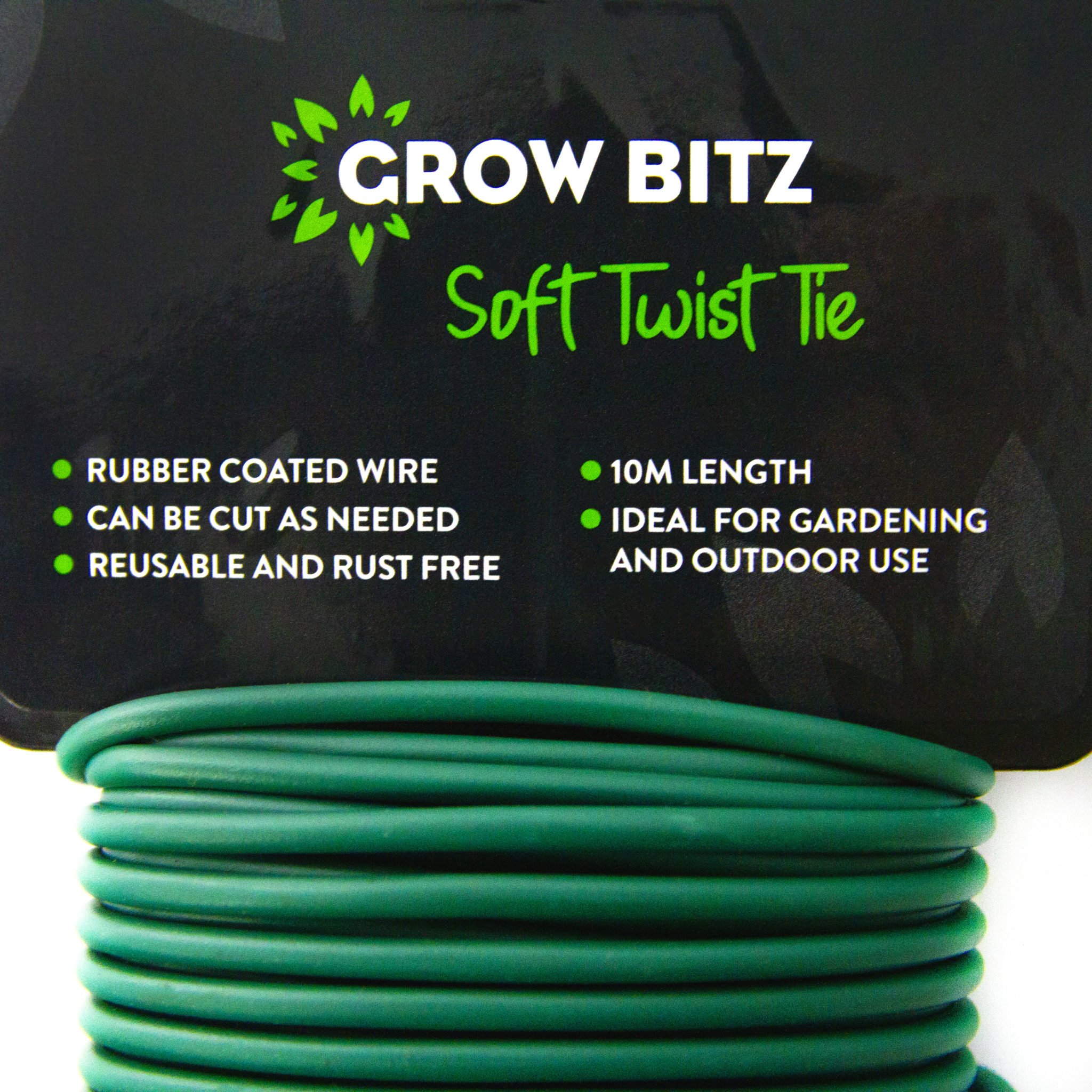Grow Bitz Soft Twist Tie (10m) - Green Box Wholesale