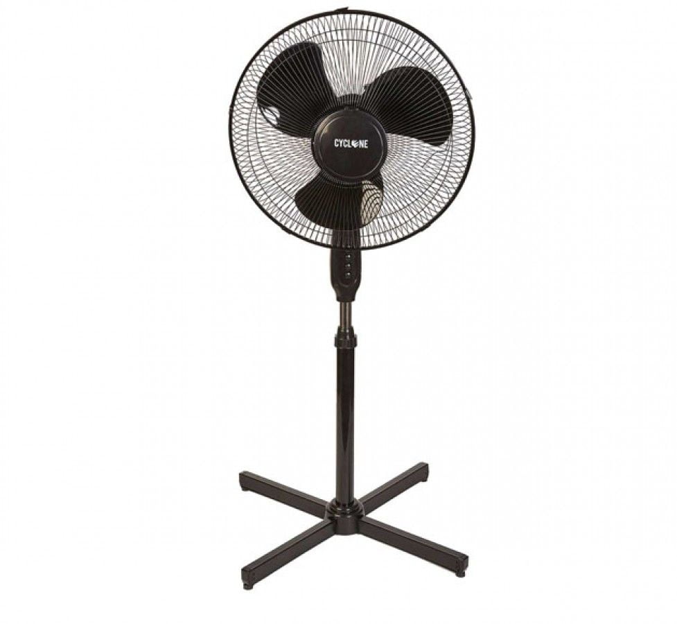 Cyclone 16" Pedestal Fan - Cross Base - Green Box Wholesale
