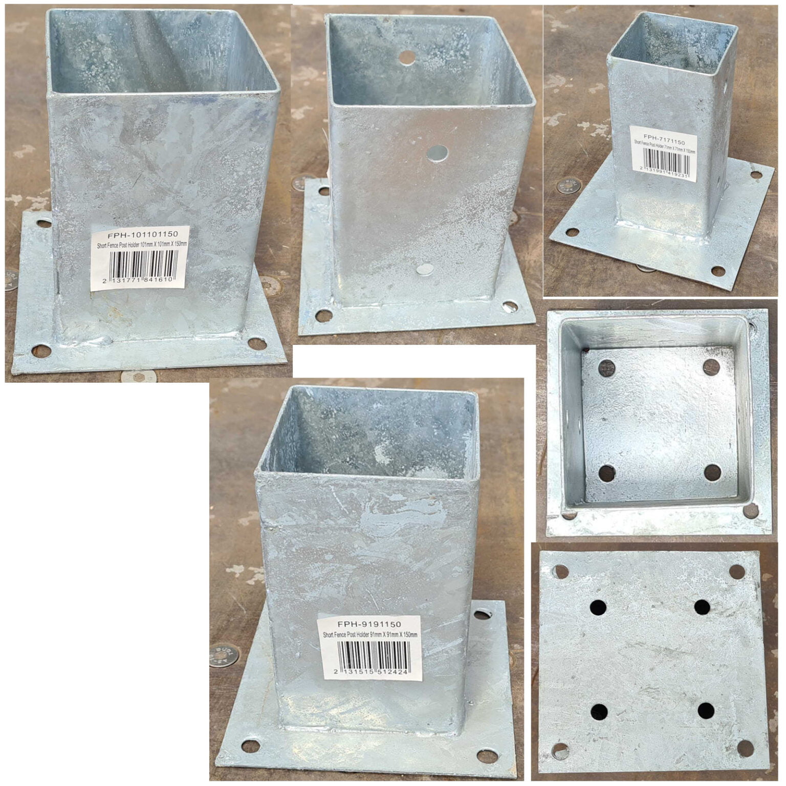 Metal Fence Post Holders - Green Box Wholesale