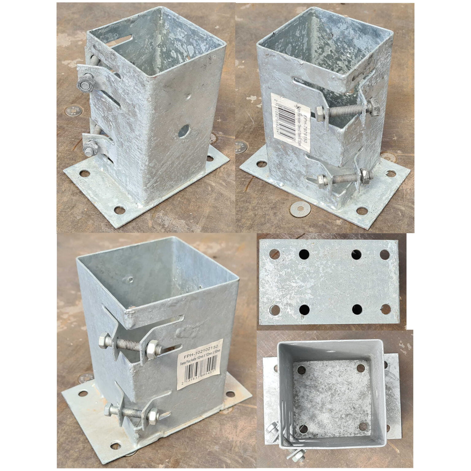 Metal Fence Post Holders - Green Box Wholesale