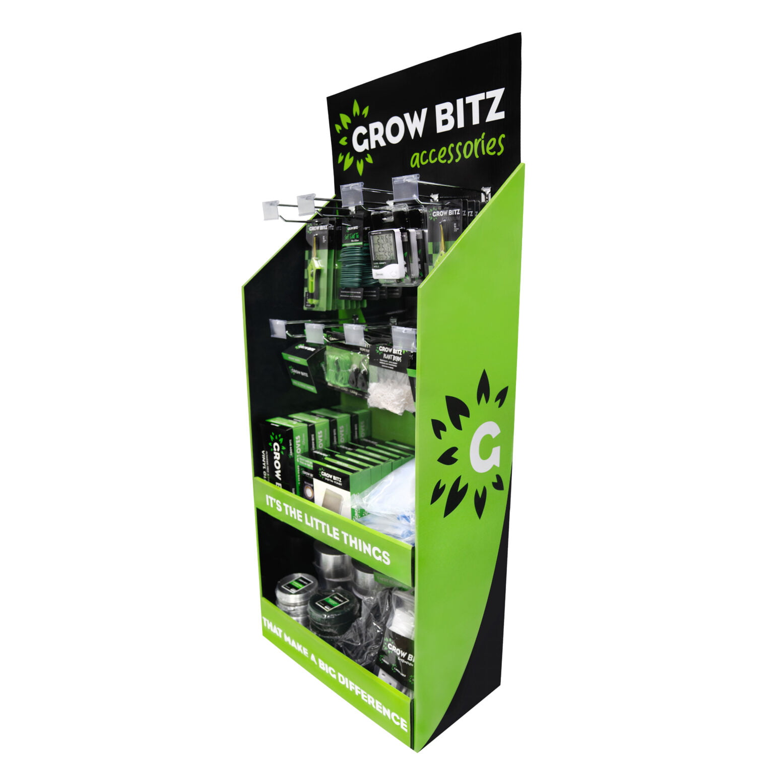 Grow Bitz Product Display Stand - Green Box Wholesale
